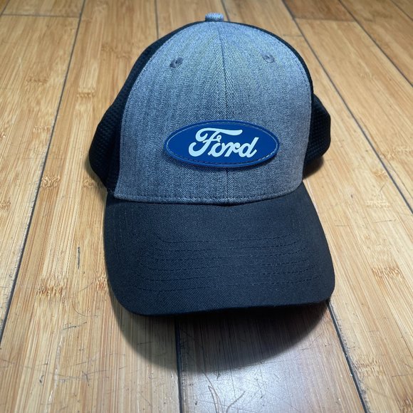 Accessories | Ford Automotive Cap Grey Black Logo Stitch Adjustable Hat ...